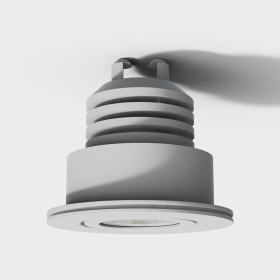 Minimalist Recessed Light Fixture 3D model
