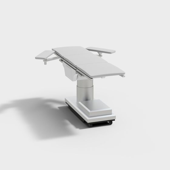 High-Detail Surgical Table 3D model for Medical Simulations