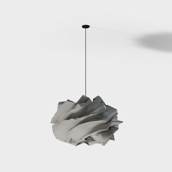 Folded Light Pendant Lamp 3D model for Contemporary Spaces