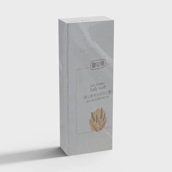 Elegant Minimalist Shower Gel Packaging Box 3D model
