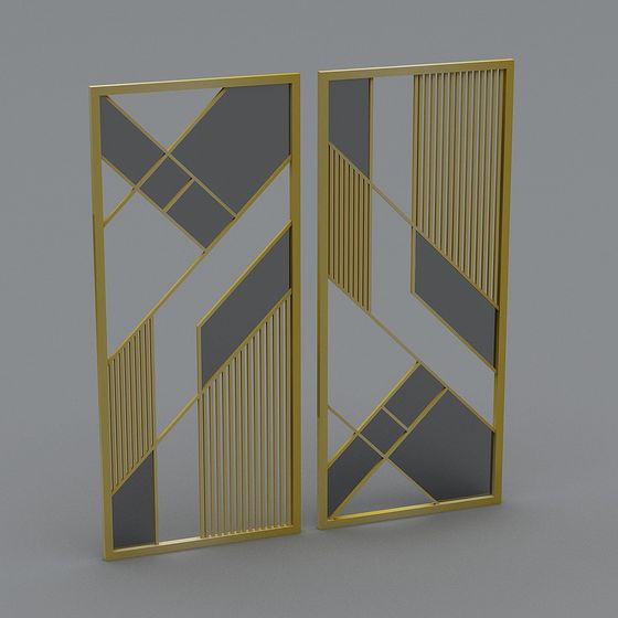 Abstract Metal Screen 3D model