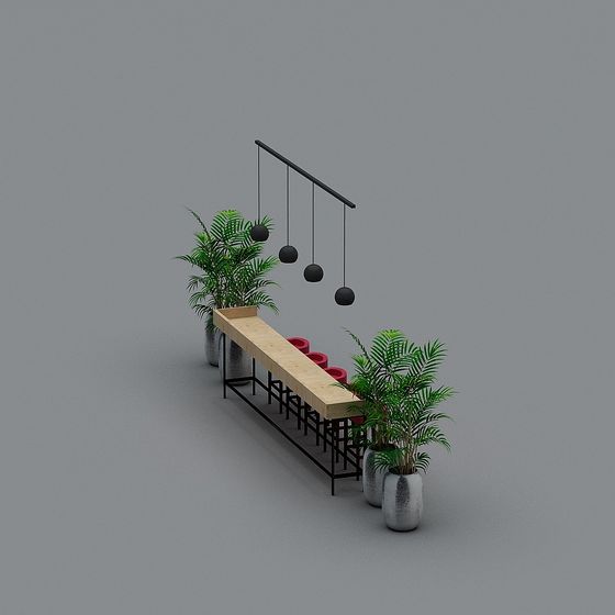 Urban Oasis Bench 3D model