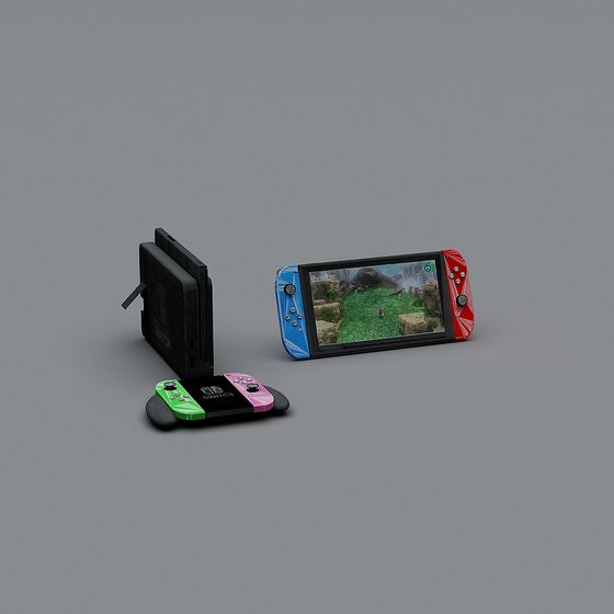Nintendo Switch 3D Model for Creative Projects
