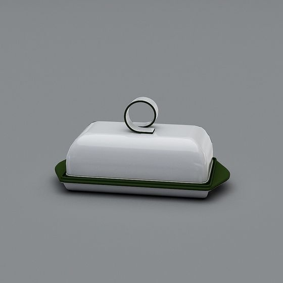 Elegant Low-Poly Cheese Box 3D model