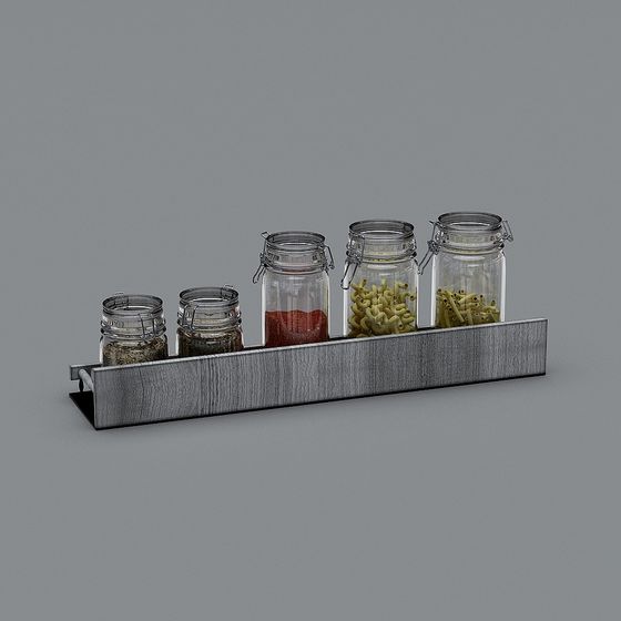 Modern Minimalist Storage Shelf 3D model
