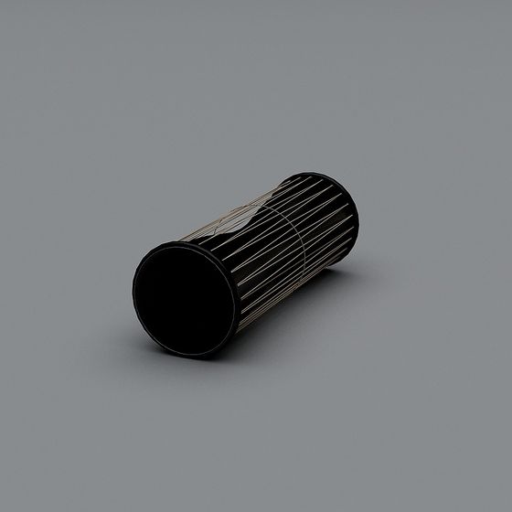 Modern Metal Cylinder 3D model