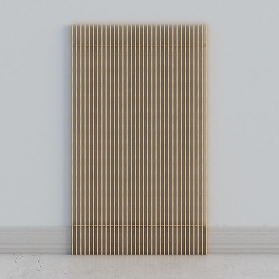 Low Poly Wooden Louver Window 3D model