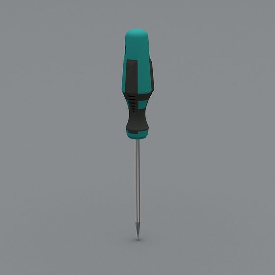 Stylish Low-Polygon Screwdriver 3D model