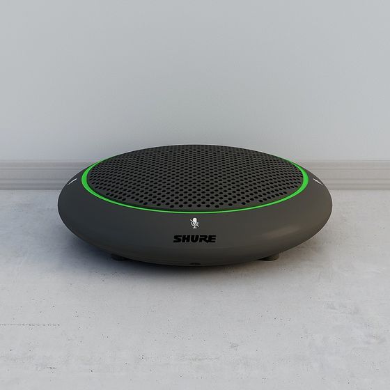 Shure Wireless Microphone 3D Model – Low-Poly Audio Gear