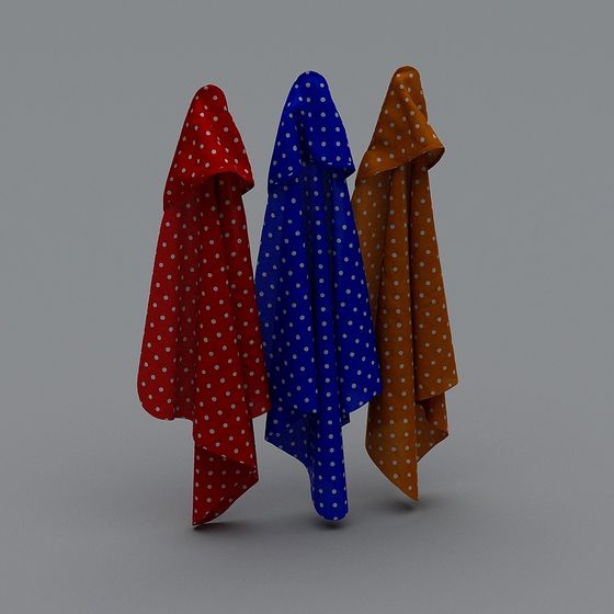 Colorful Cloak 3D model Series