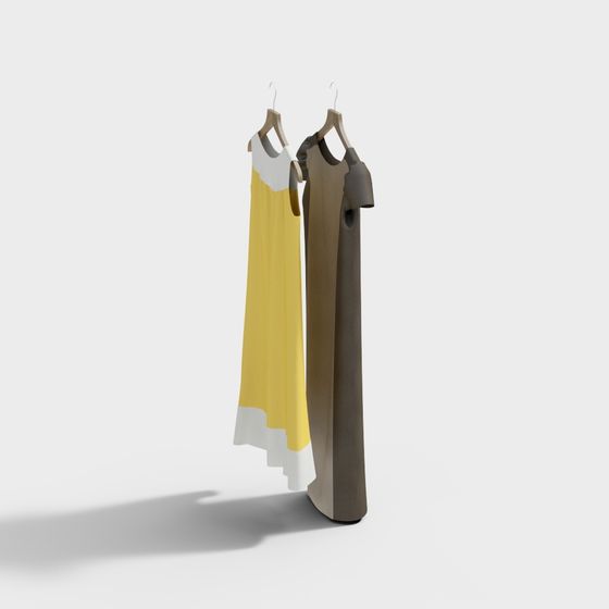 Minimalist Gowns 3D model