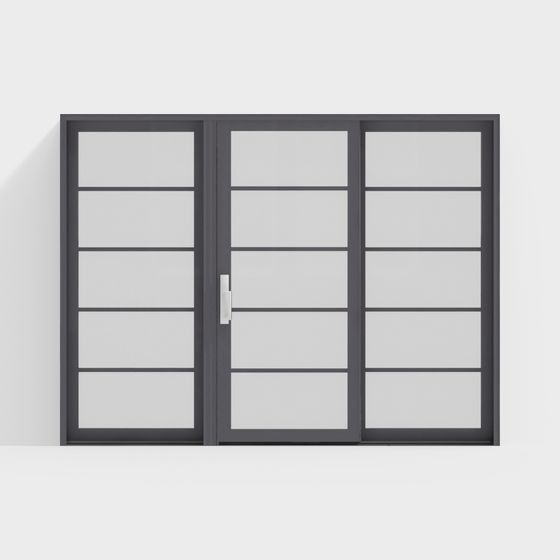 Stylish Low-Poly Door 3D model for Modern Spaces