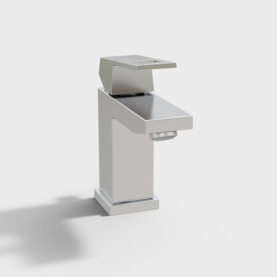 Sleek Low-Poly Faucet 3D model for Modern Spaces
