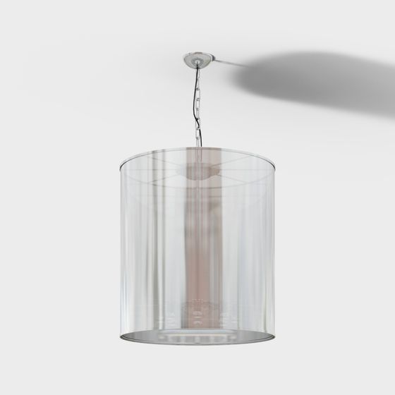 Transparent Pendant Lamp 3D model