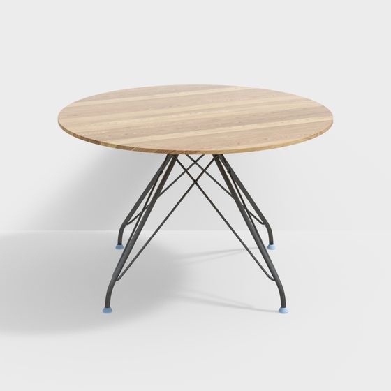 Low-Poly Round Table 3D model