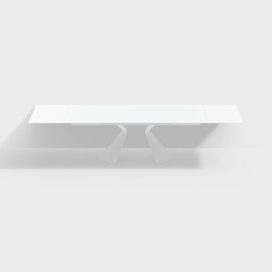 Floating Dining Table 3D model for Modern Aesthetics