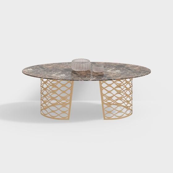 Sophisticated Round Table 3D model for Contemporary Spaces