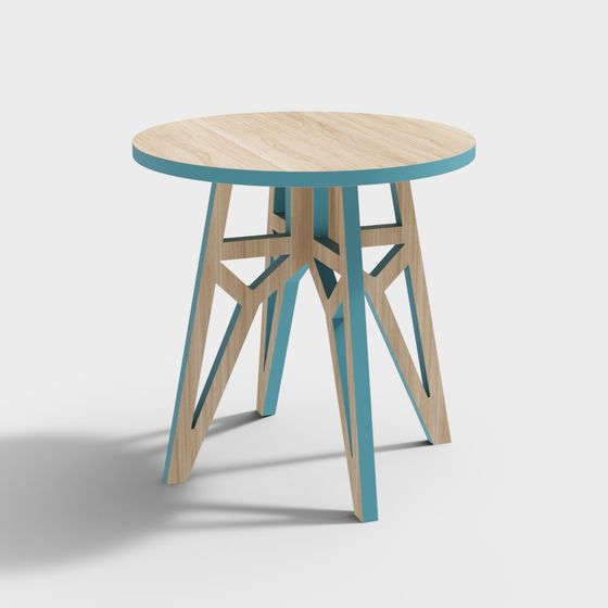 Geometric Art Round Table 3D model