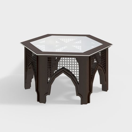 Moroccan Style Coffee Table 3D model