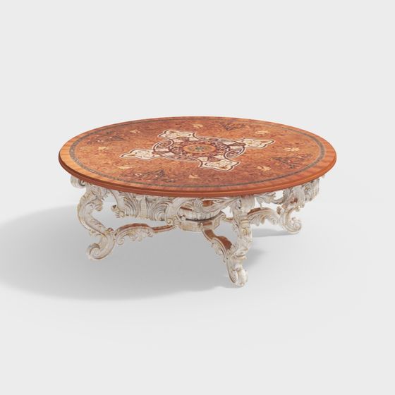 Elegant Round Table 3D model