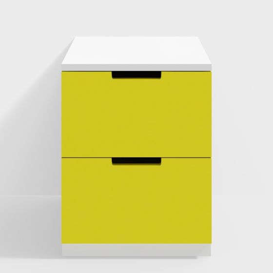 Lime Green Storage Cabinet 3D model