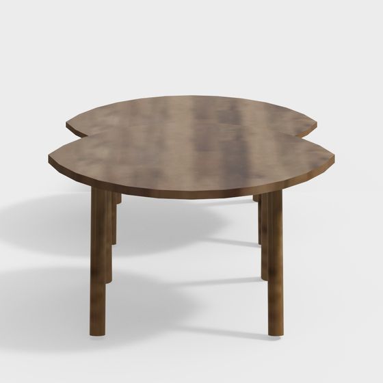 Petal Table 3D Model - Modern Minimalist Design