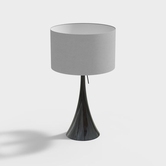 Stylish Low-Poly Table Lamp 3D Model – Modern Minimalist