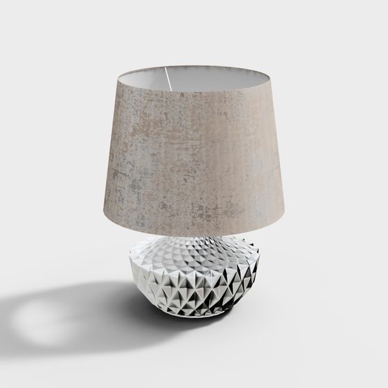 Elegant Low-Poly Table Lamp 3D model