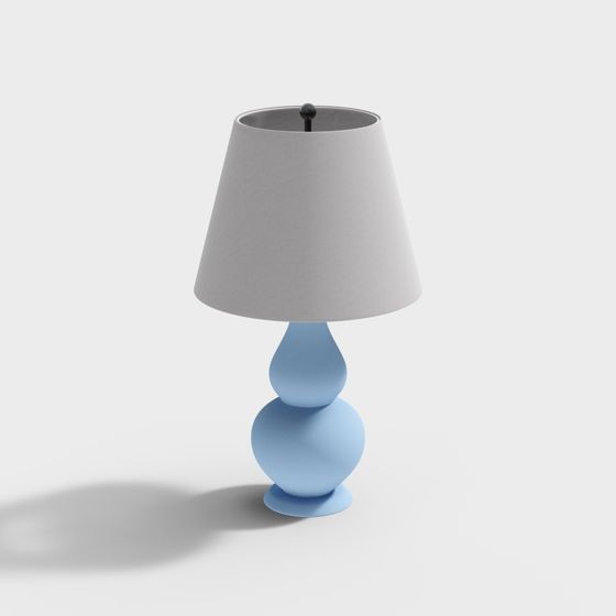 Elegant Low-Poly Table Lamp 3D Model