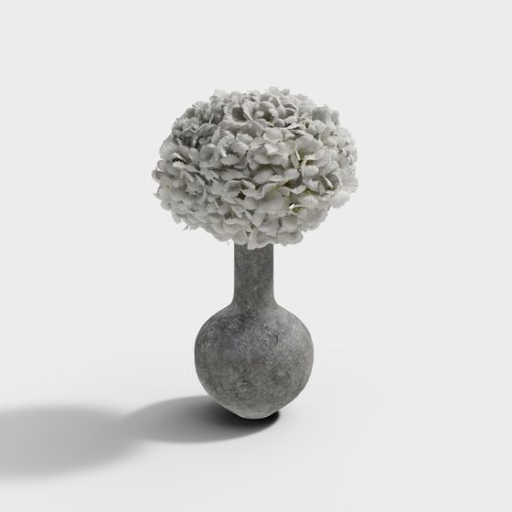 Stone Vase 3D model with High Detail Textures