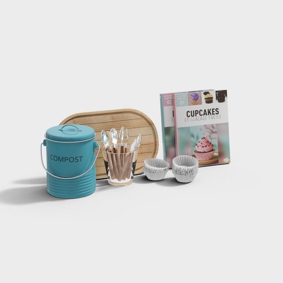 Versatile Kitchen Utensils 3D Model – Free Practical Resource