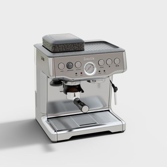 Realistic Breville Coffee Machine 3D model