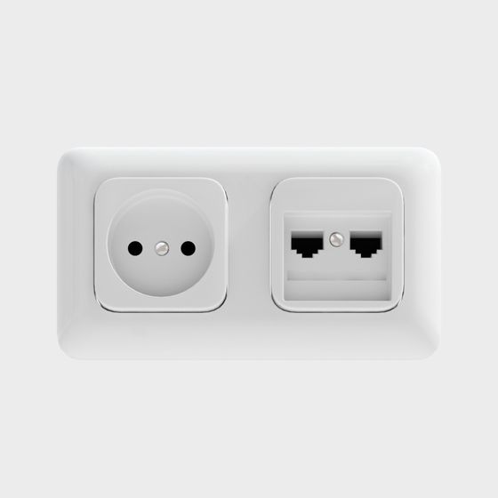 Minimalist Socket 3D model for Modern Interiors