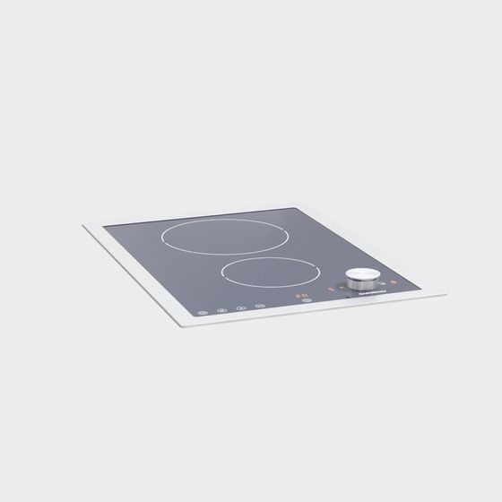 Simple Induction Cooktop 3D Model – Minimalist Kitchen Appliance