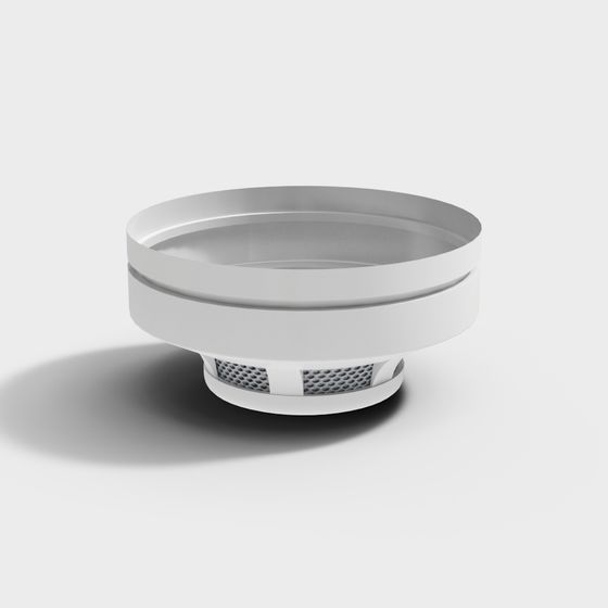 Sleek Smoke Detector 3D model for Modern Design