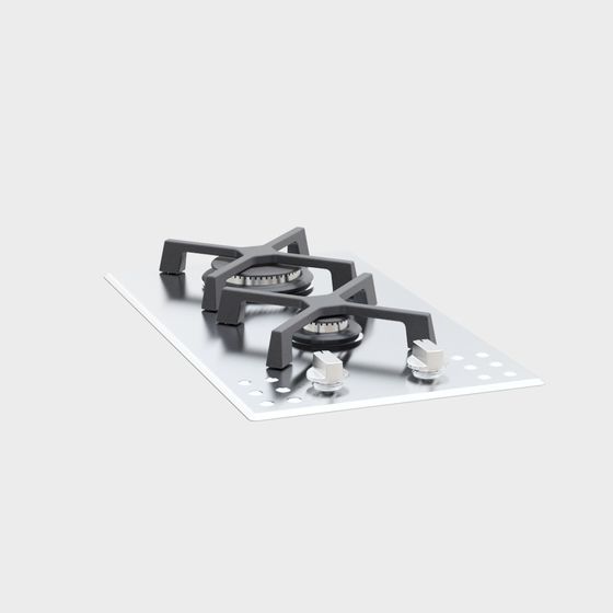 Sleek Gas Stove 3D model for Modern Kitchens