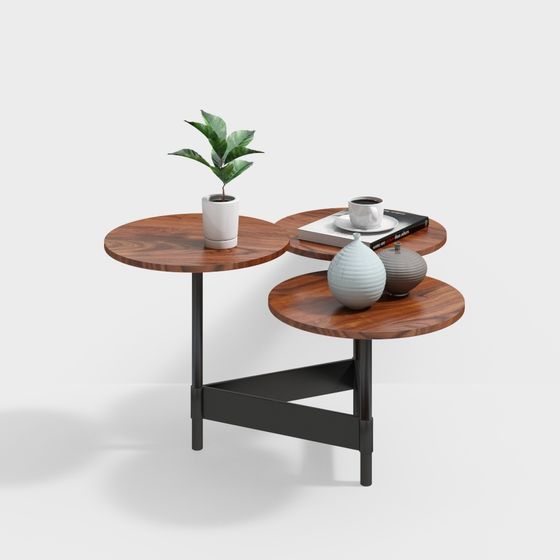 Unique Low-Poly Coffee Table 3D model