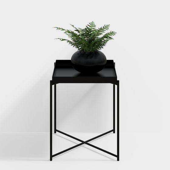Urban Oasis Side Table 3D model for Modern Spaces