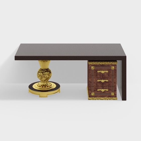 Luxurious Office Desk 3D model