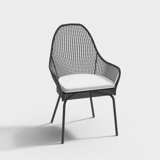 Modern Grid Lounge Chair 3D model