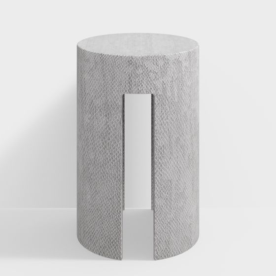 Snake Skin Pattern Cylinder 3D model