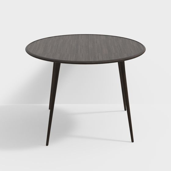 Low Poly Round Table 3D model Design