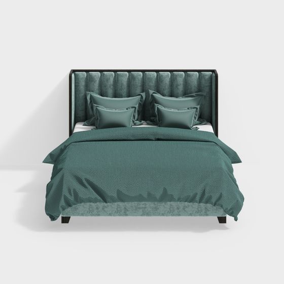 Elegant Trust Selva Bed 3D Model – Green Free