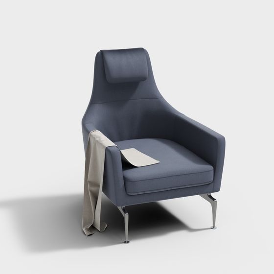 Urban Leisure Chair 3D model for Contemporary Spaces