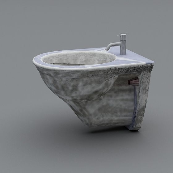 Futuristic Minimalist Basin 3D model