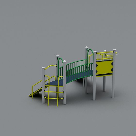 Vibrant Children's Playground 3D Model