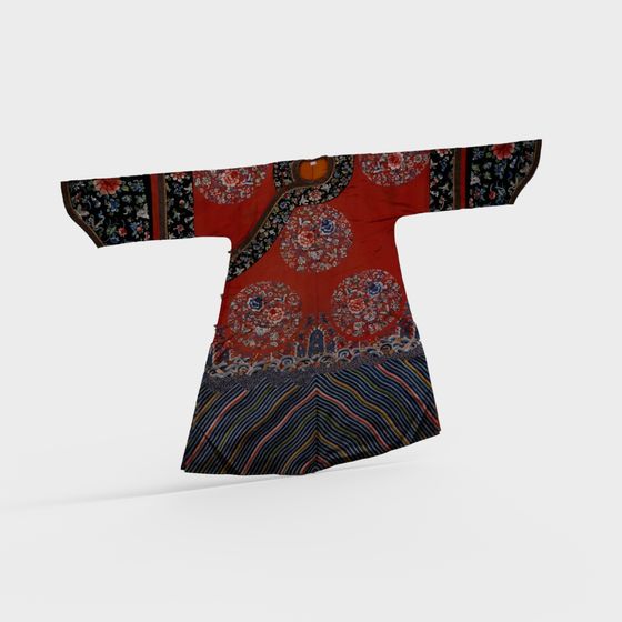 Elegant Traditional Costume 3D model