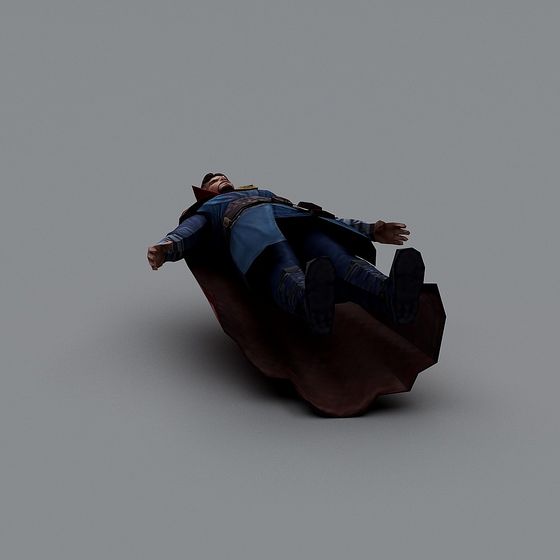 Superman in Flight 3D Model – Vivid Textured Hero