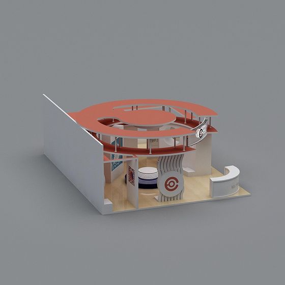 Stylish Low-Polygon Architectural 3D Model