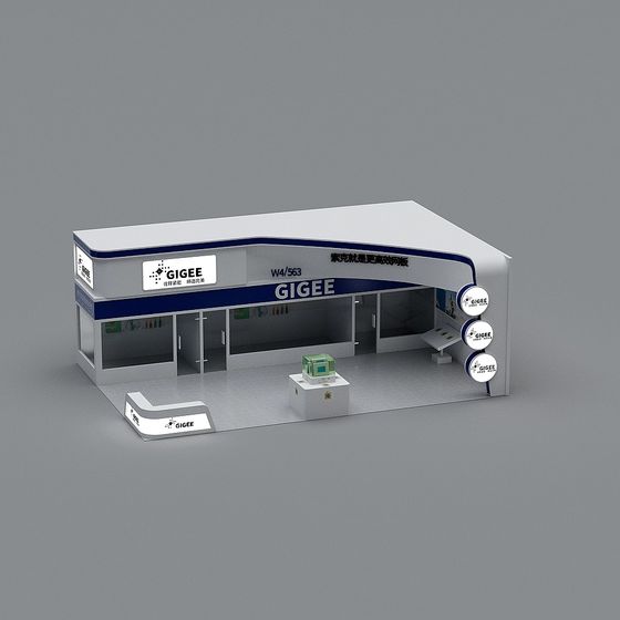 Black Photovoltaic Solar Display Stand 3D Model – Free Resource